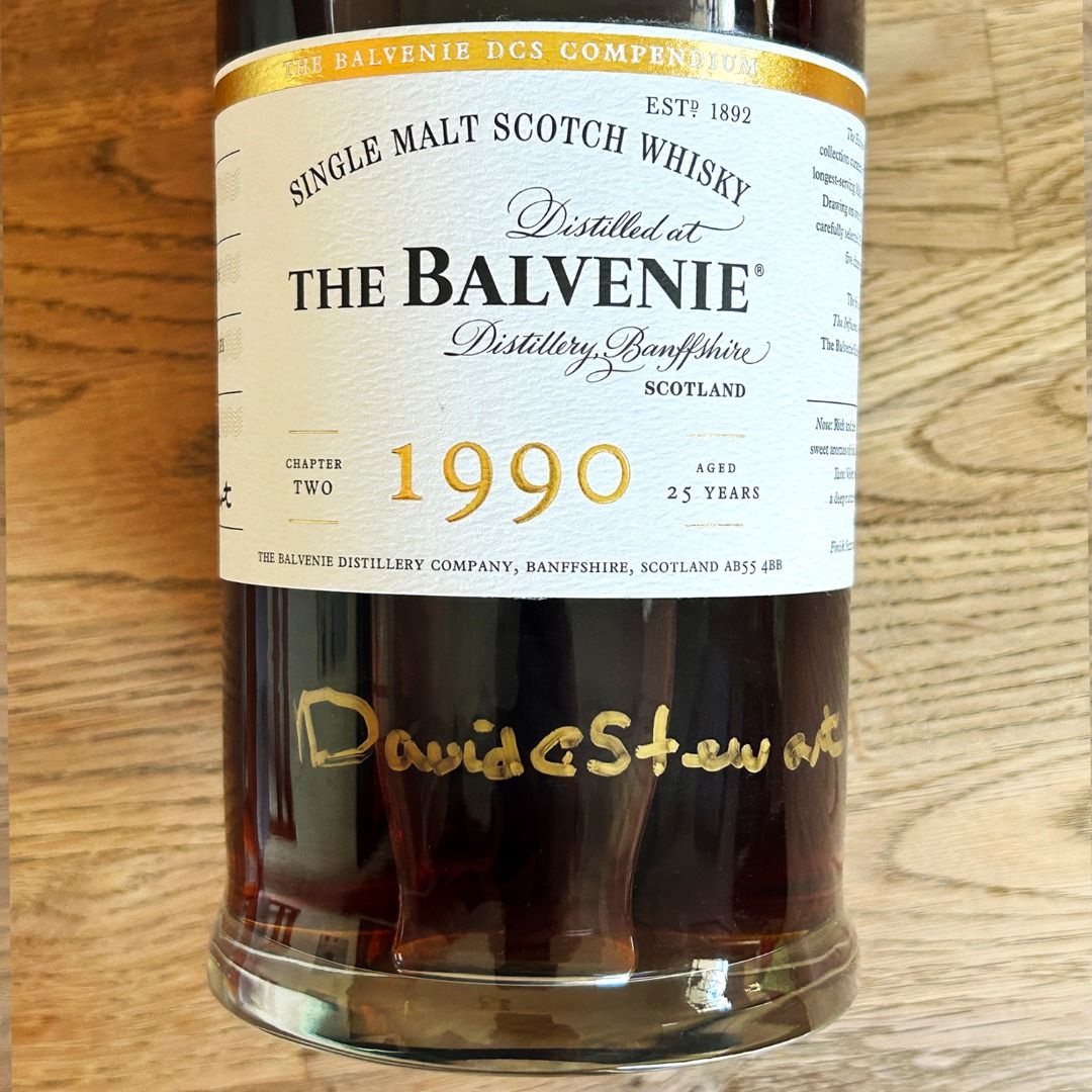 Balvenie 1990, DCS Compendium, 25 Year Old, Chapter #2 (Signed)., Food ...