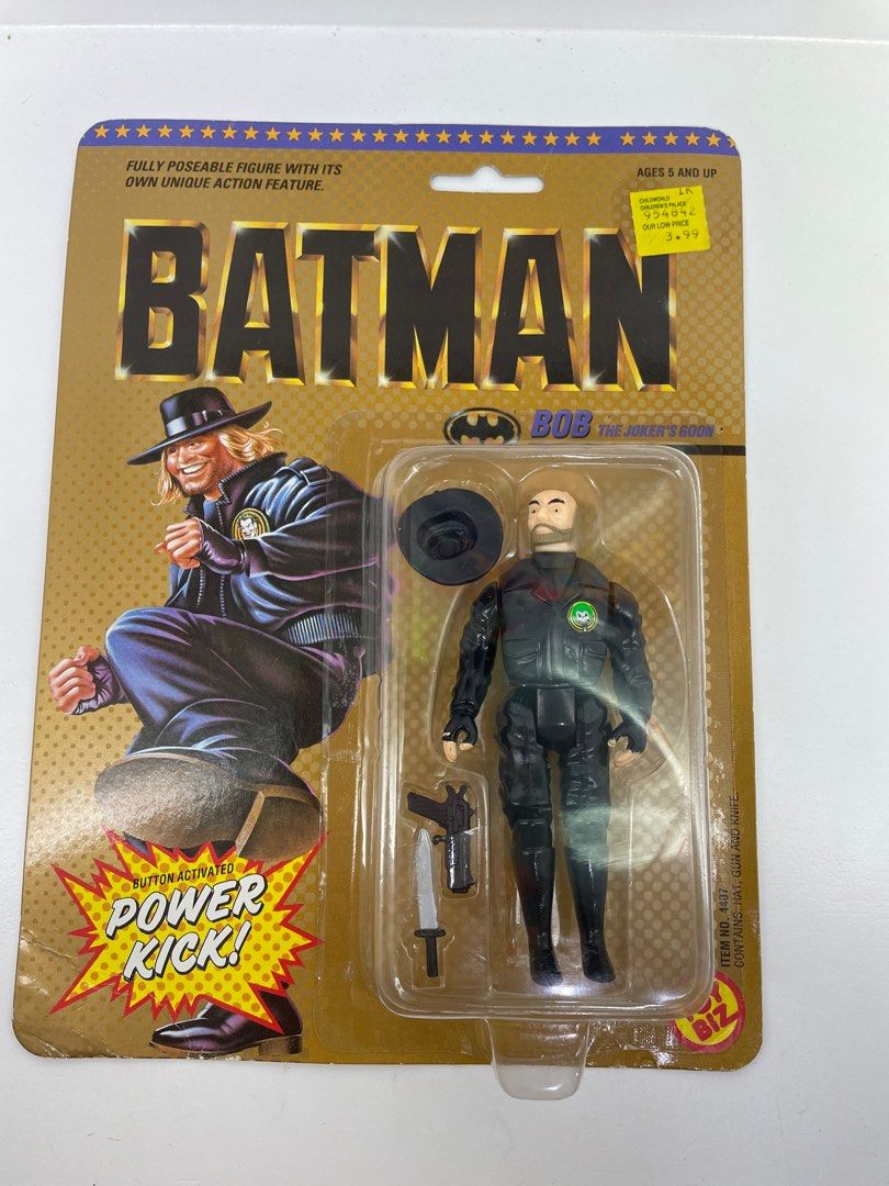Batman vintage BOB The Goon Movie Figure 1989 Toy Biz sealed misb ...