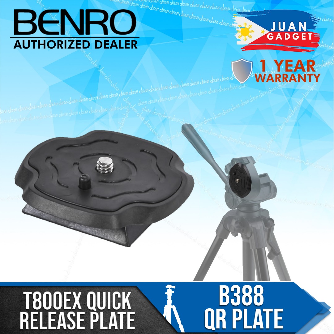 Benro B388 Quick Release QR Plate for T-800EX Tripod | JG Superstore ...