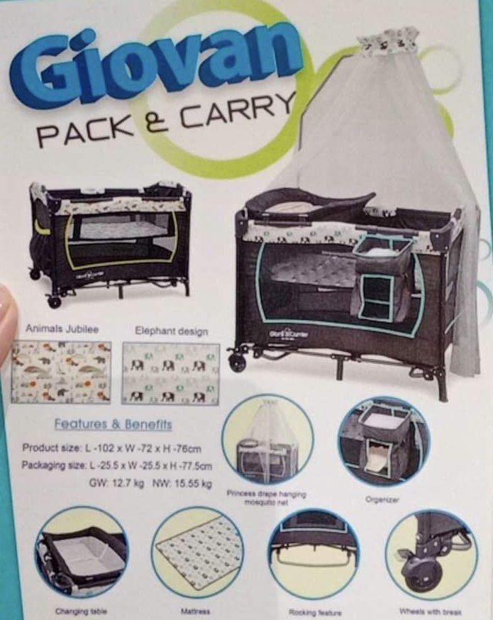 BN Crib packable, Babies & Kids, Baby Nursery & Kids Furniture, Cots ...