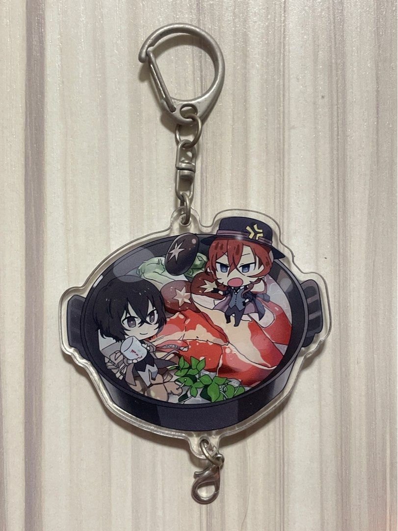 Bungou Stray Dogs Chuuya & Dazai Chibi Keychain, Hobbies & Toys ...