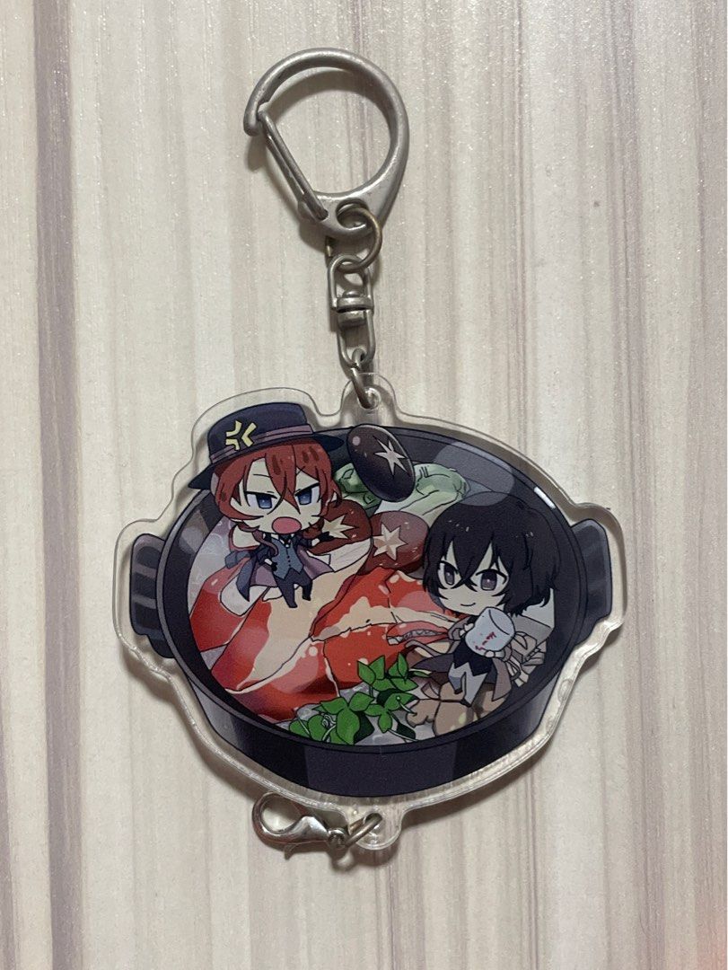 Bungou Stray Dogs Chuuya & Dazai Chibi Keychain, Hobbies & Toys ...