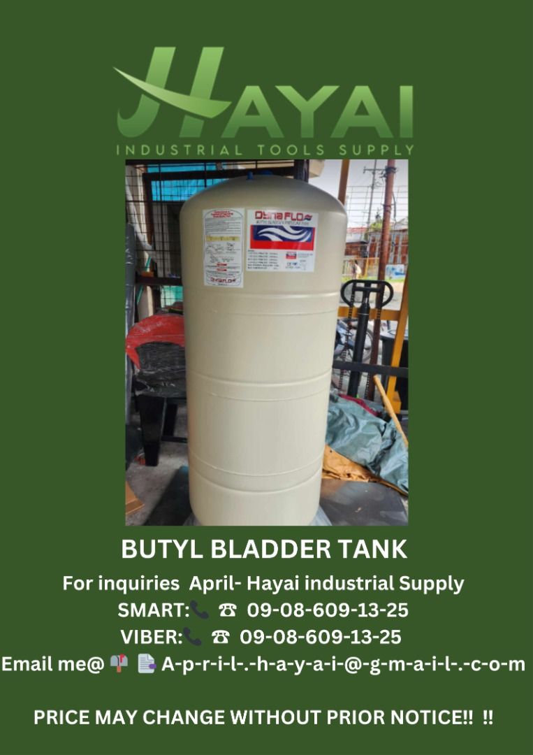 Butyl bladder tank, Commercial & Industrial, Construction Tools ...