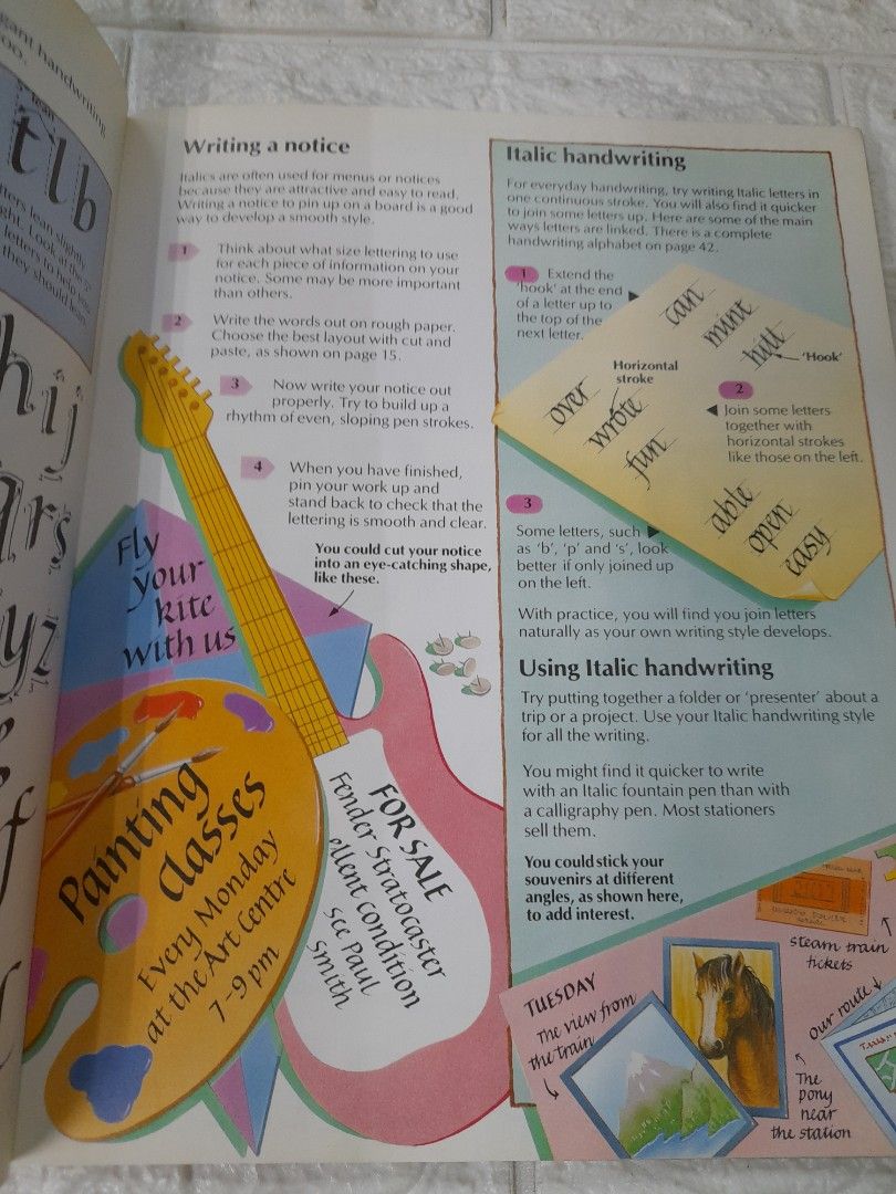 Calligraphy An Usborne Guide, Hobbies & Toys, Books & Magazines ...