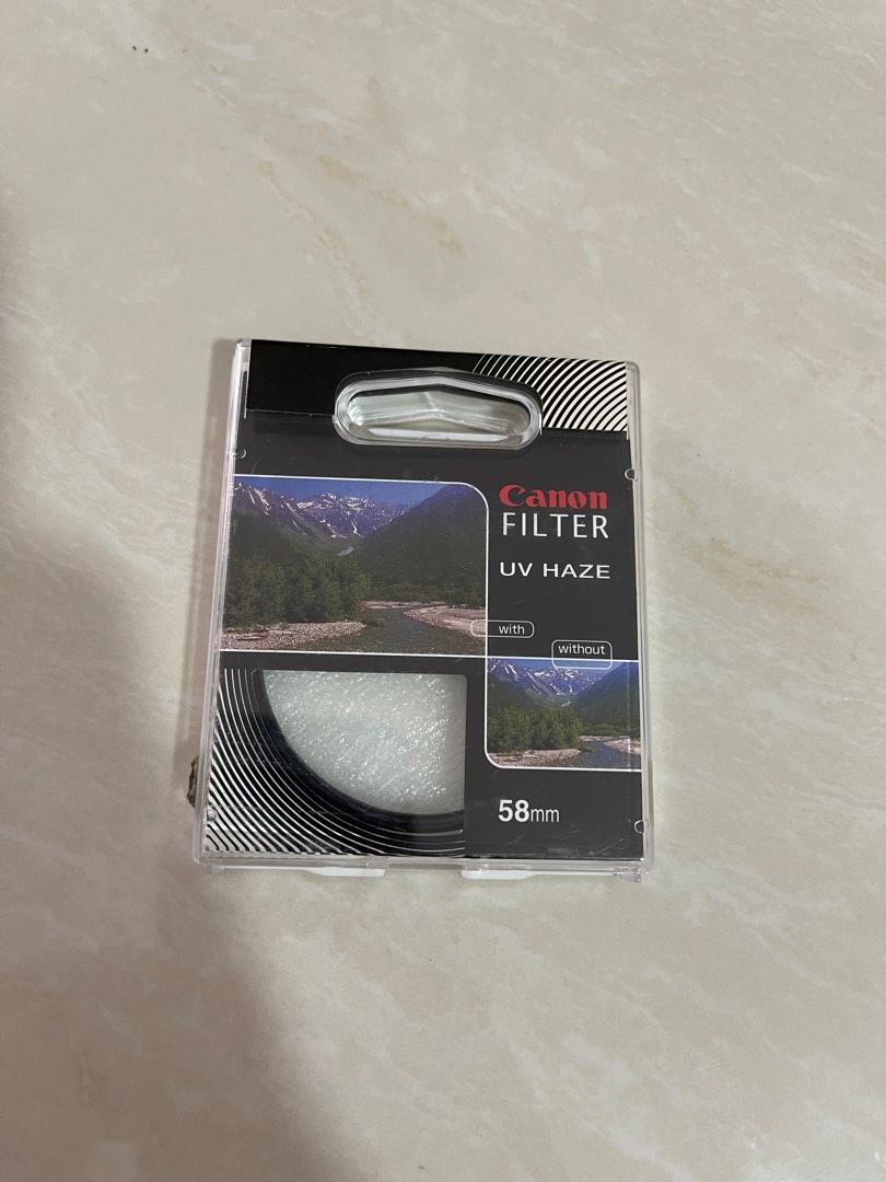 Canon original UV Haze filter 58mm, Photography, Photography ...