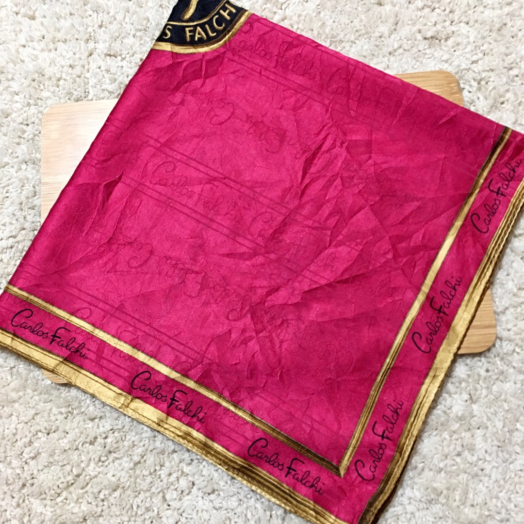 Carlos Falchi silk scarf/ bandana, Women's Fashion, Watches ...
