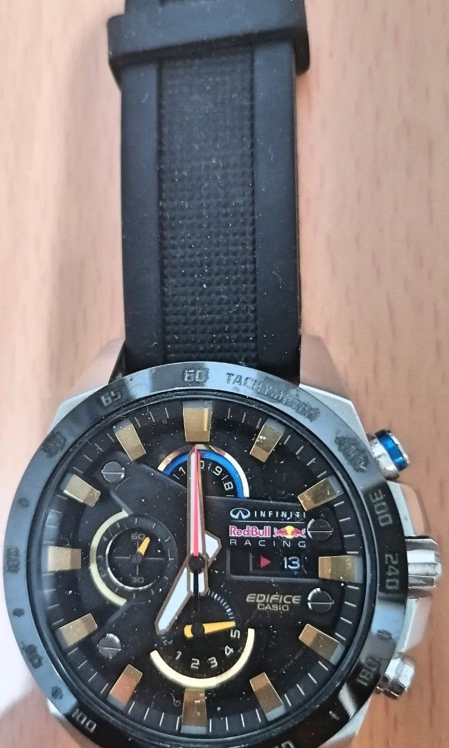 Casio Edifice Red Bull Racing Limited Edition Black Strap, Men's ...