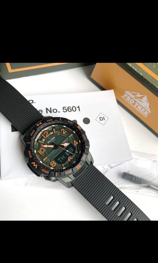 Casio Pro Trek * PRTB50FE-3 Quad Sensor Bluetooth Smartphone Link Watch ...