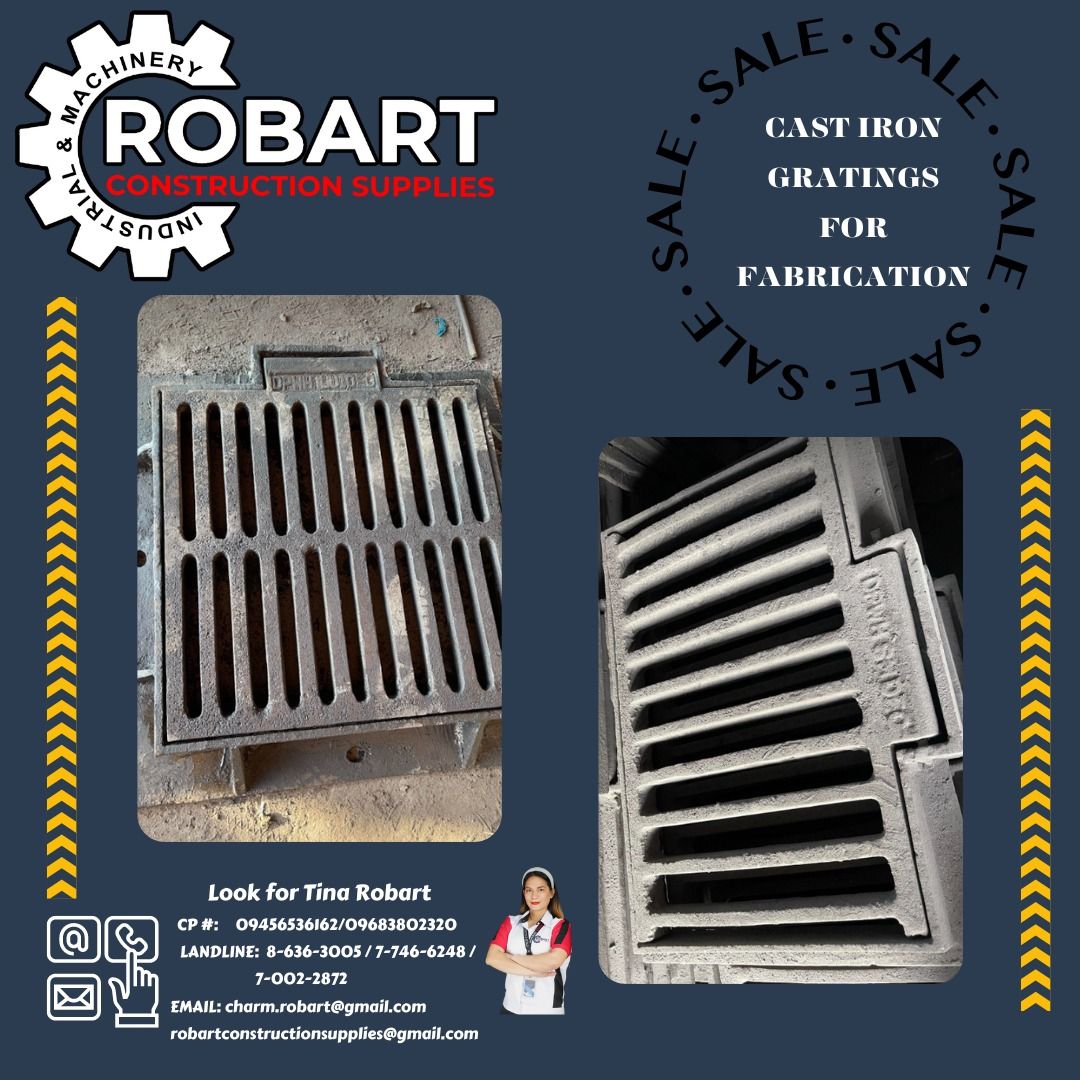 Cast Iron Gratings/ Manhole, Commercial & Industrial, Construction ...