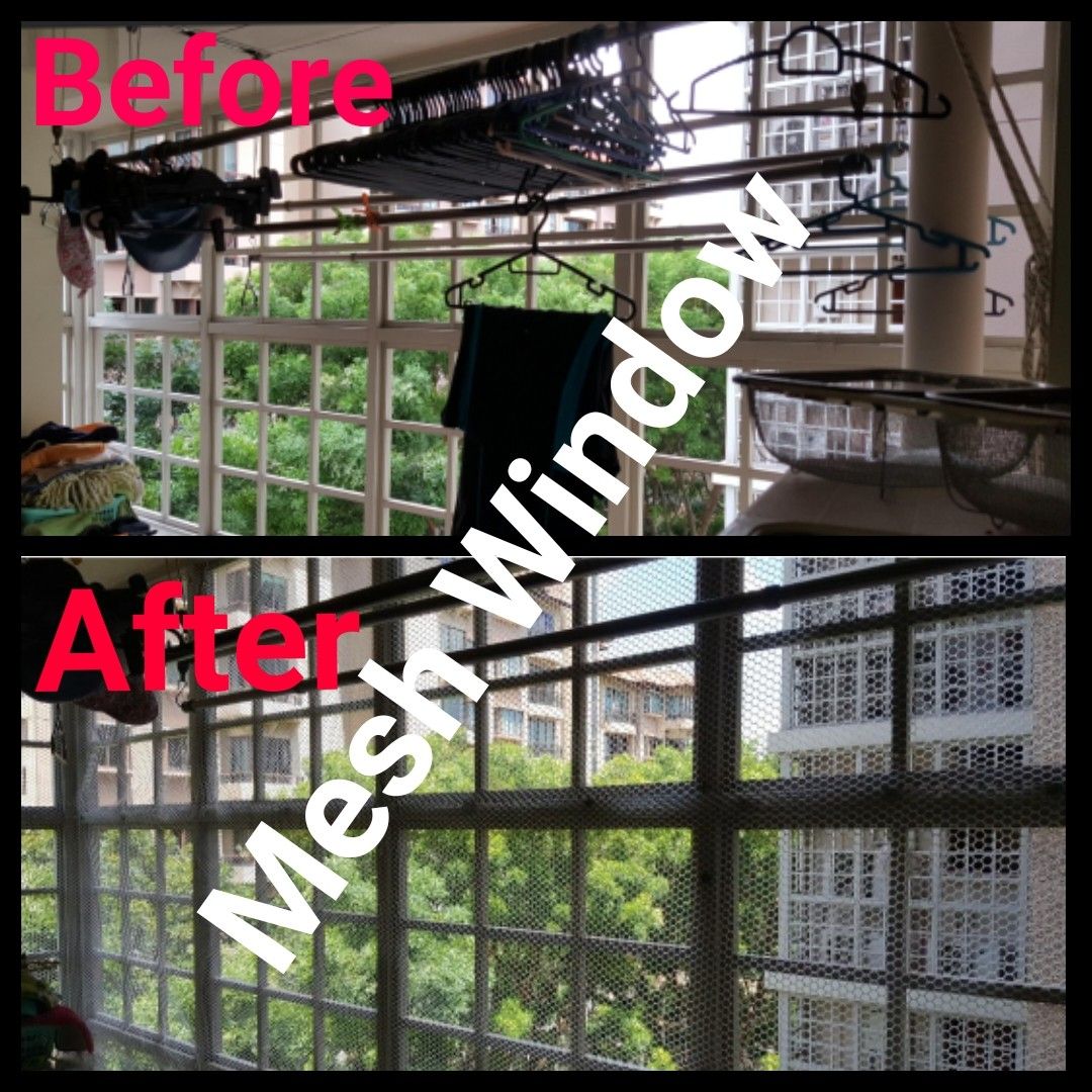 cat Mesh prevent your cat from falling down for cat cage window, gate ...