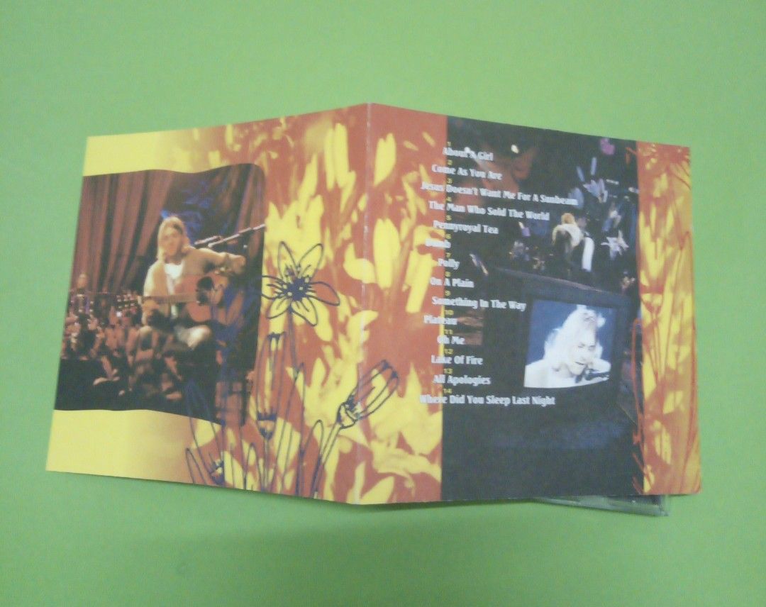 CD NIRVANA : MTV UNPLUGGED IN NEW YORK ALBUM (1994) GRUNGE KURT COBAIN ...