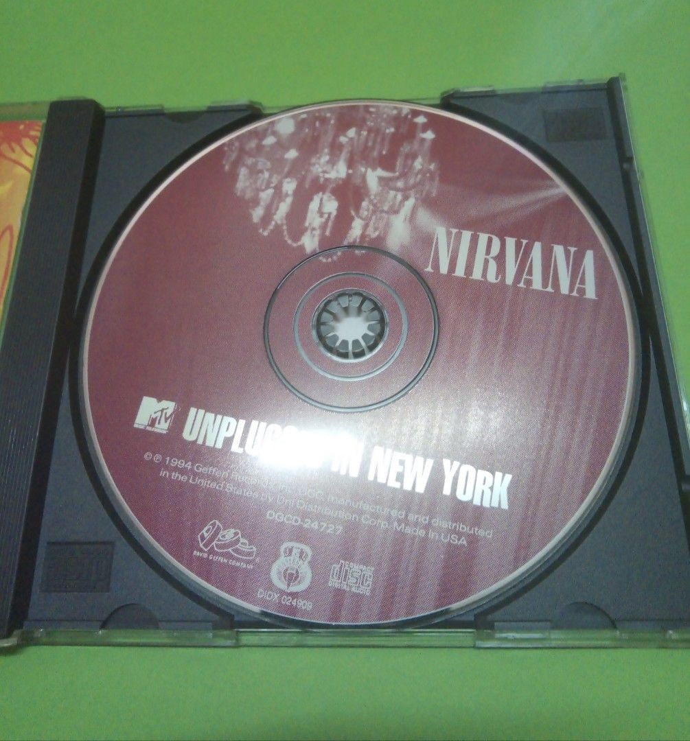 CD NIRVANA : MTV UNPLUGGED IN NEW YORK ALBUM (1994) GRUNGE KURT COBAIN ...