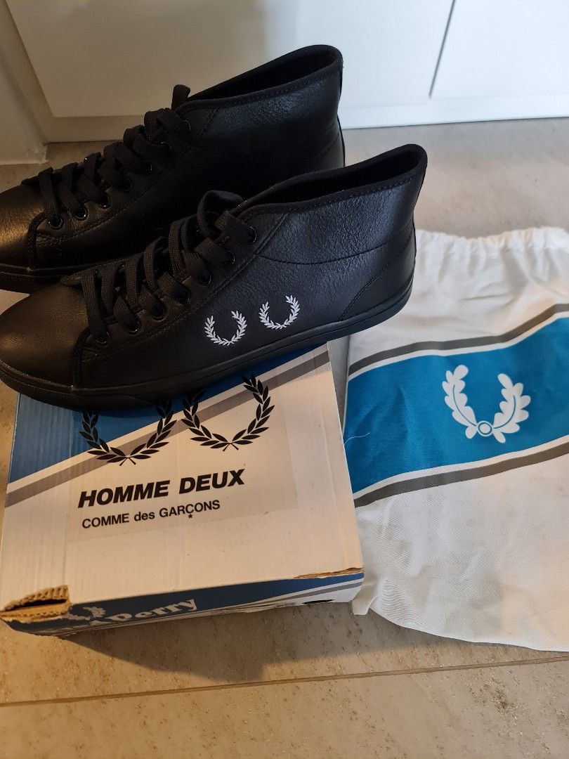 CDG COMME des GARCONS Homme Deux + Fred Perry sneaker shoe luxury ...