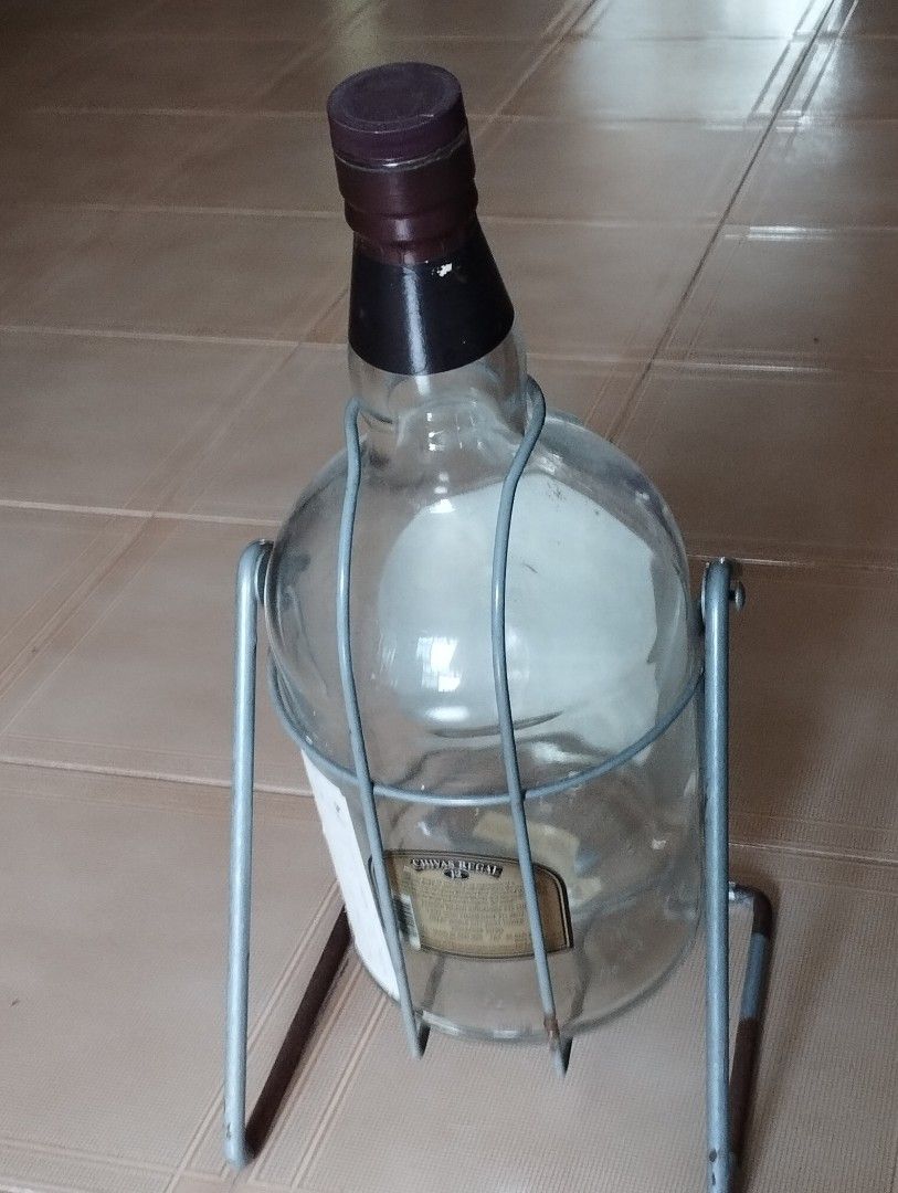 Chivas Regal 4.5L Whiskey Bottle & Cradle (Empty), Food & Drinks ...