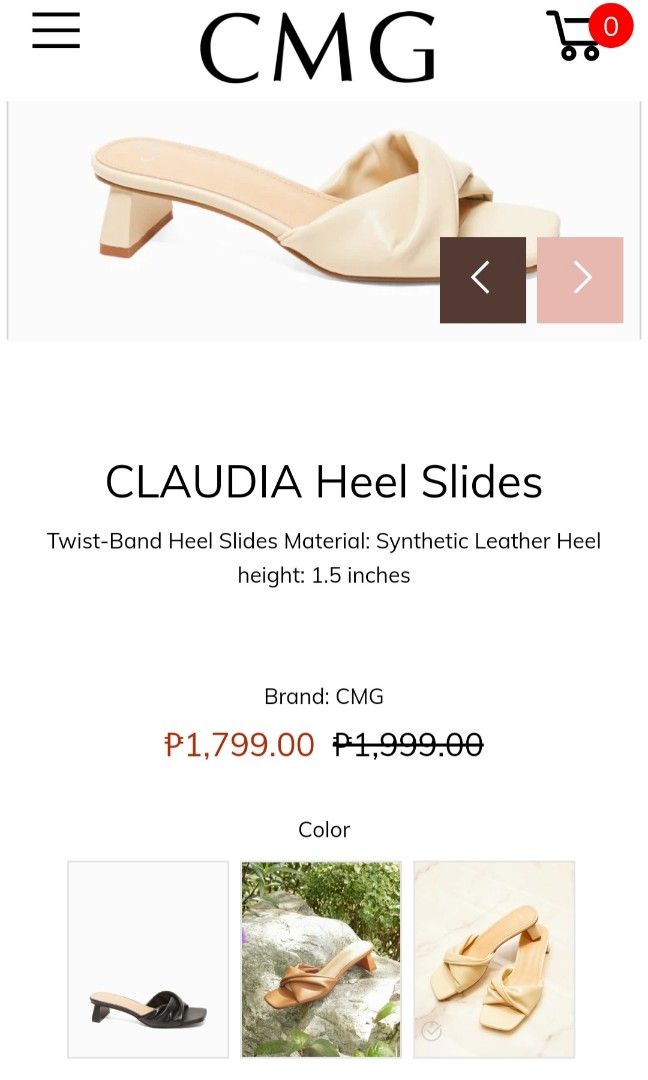 CMG Claudia Heel Slides, Women's Fashion, Footwear, Flats & Sandals on ...