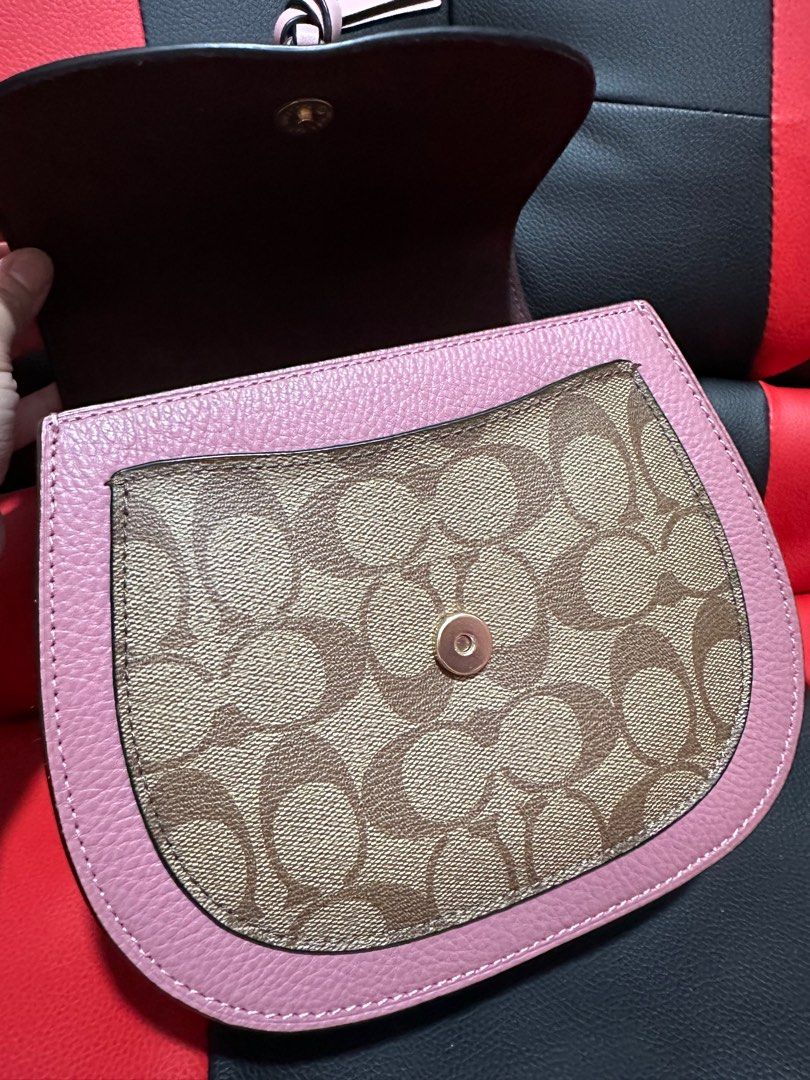 Coach Remi Saddle Bag In Colorblock Signature Canvas, Luxury, Bags ...