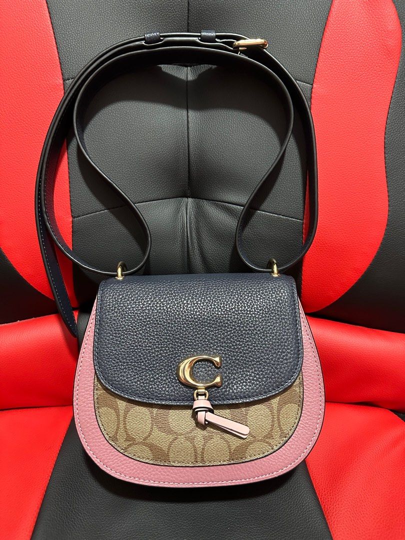 Coach Remi Saddle Bag In Colorblock Signature Canvas, Luxury, Bags ...