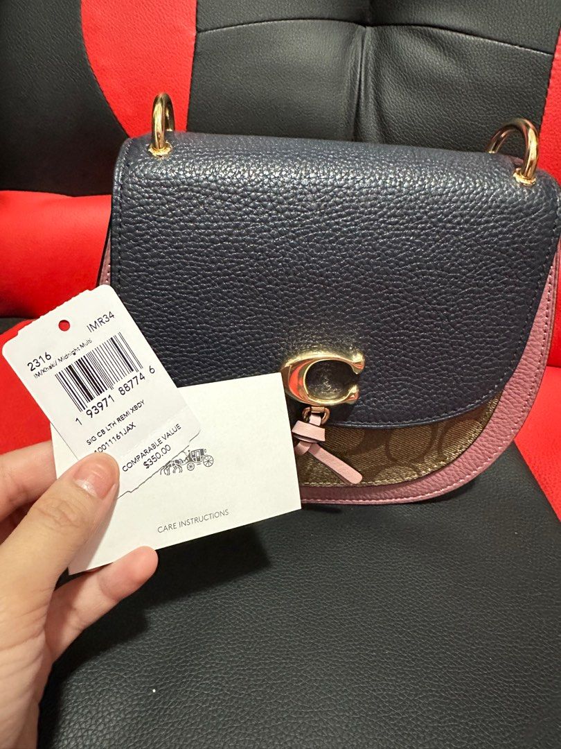 Coach Remi Saddle Bag In Colorblock Signature Canvas, Luxury, Bags ...