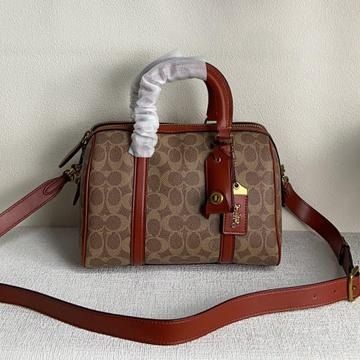 Coach Ruby Satchel 25 In Signature Canvas (Women Crossbody Sling ...