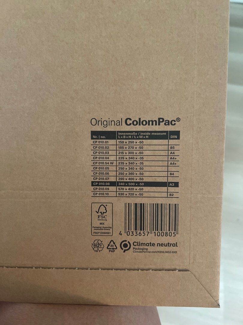 ColomPac cardboard envelope A3, Hobbies & Toys, Stationery & Craft, Stationery & School Supplies ...