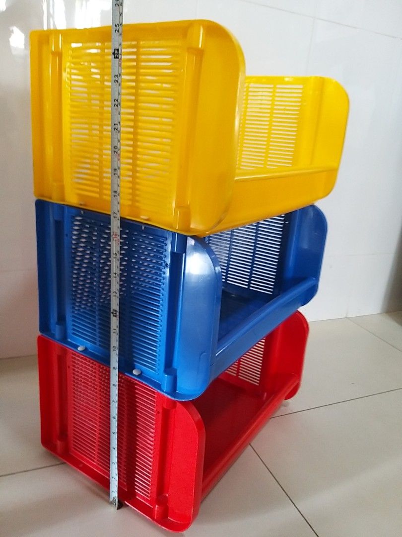 Colourful stackable shelves, Furniture & Home Living, Home Improvement ...