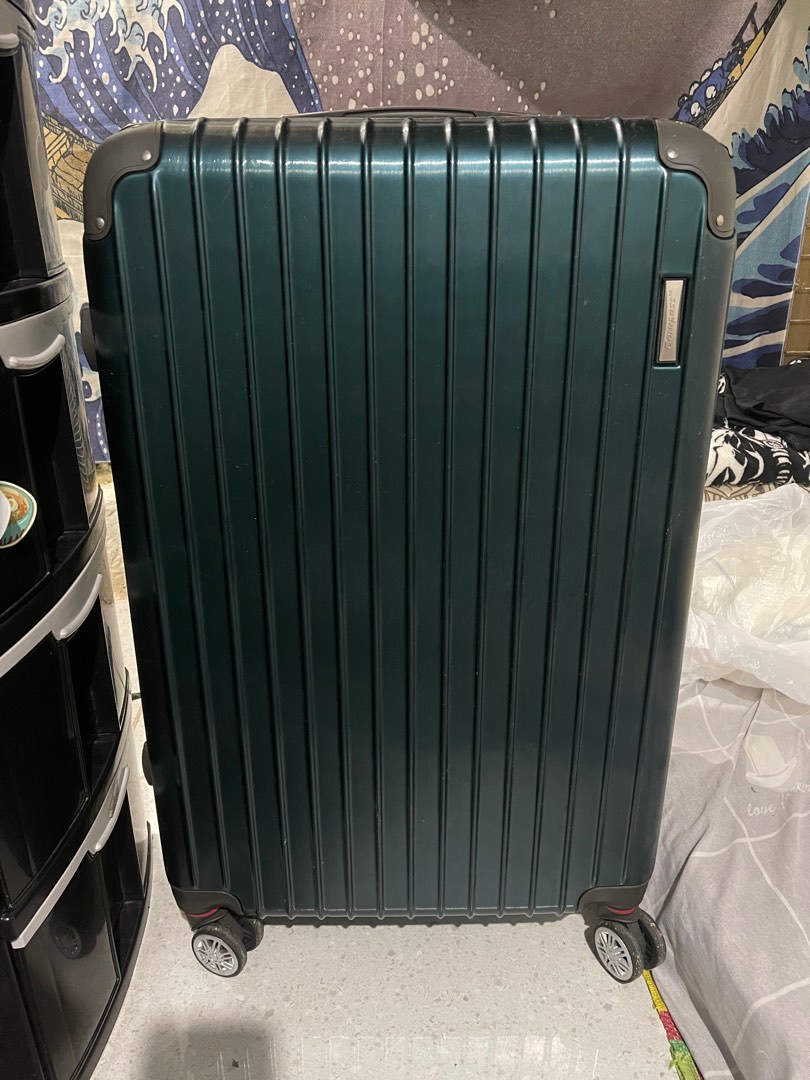 COMPASS Expandable Travel Luggage Color Dark Green with TSA Lock and ...