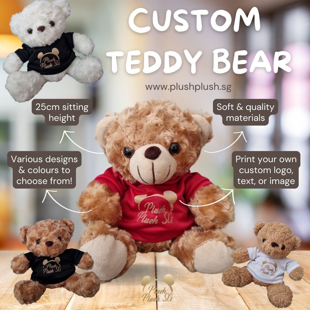 Custom Teddy Bear Plush Customization Doll, Hobbies & Toys, Toys ...
