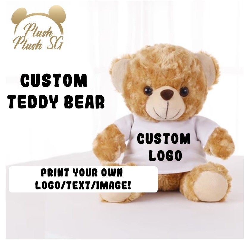 Custom Teddy Bear Plush Customization Doll, Hobbies & Toys, Toys ...