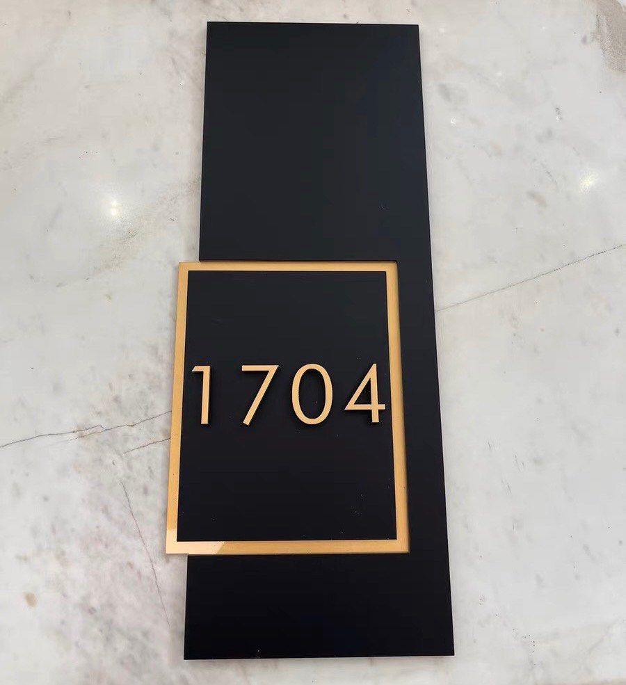Customised Unit Sign door sign/unit number signage Customised Door Unit ...