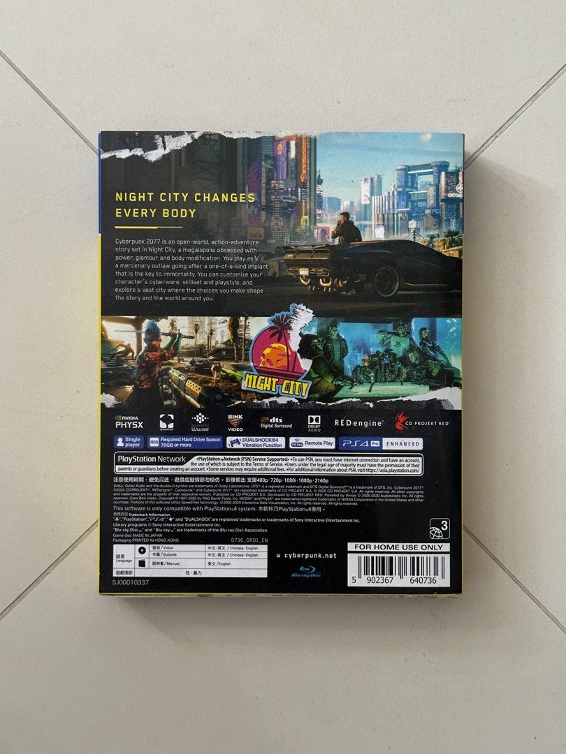 Cyberpunk 2077 PS4/PS5 physical edition, Video Gaming, Video Games, PlayStation on Carousell