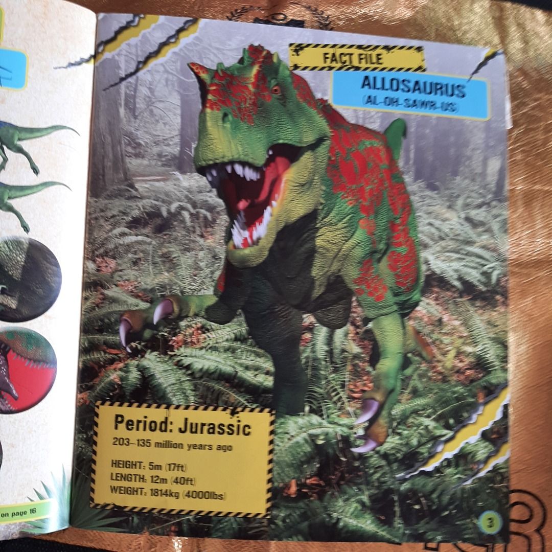 Deadly Dinosaurs Fact File, Hobbies & Toys, Books & Magazines, Children ...