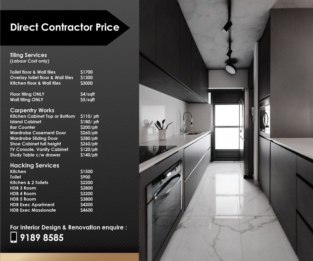 bto/hdb /renovation/contractor/tiling/tiler/direct tiling/tiling ...