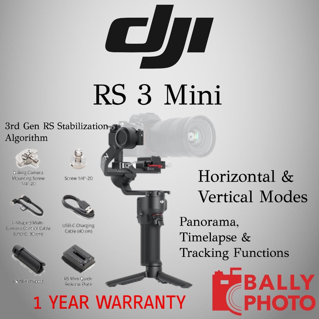 DJI RS 3 Mini Gimbal Stabilizer, Photography, Photography Accessories ...