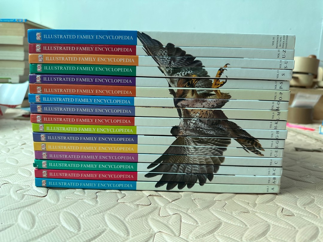 DK Illustrated Family Encyclopedia 16 volumes, Hobbies & Toys, Books ...