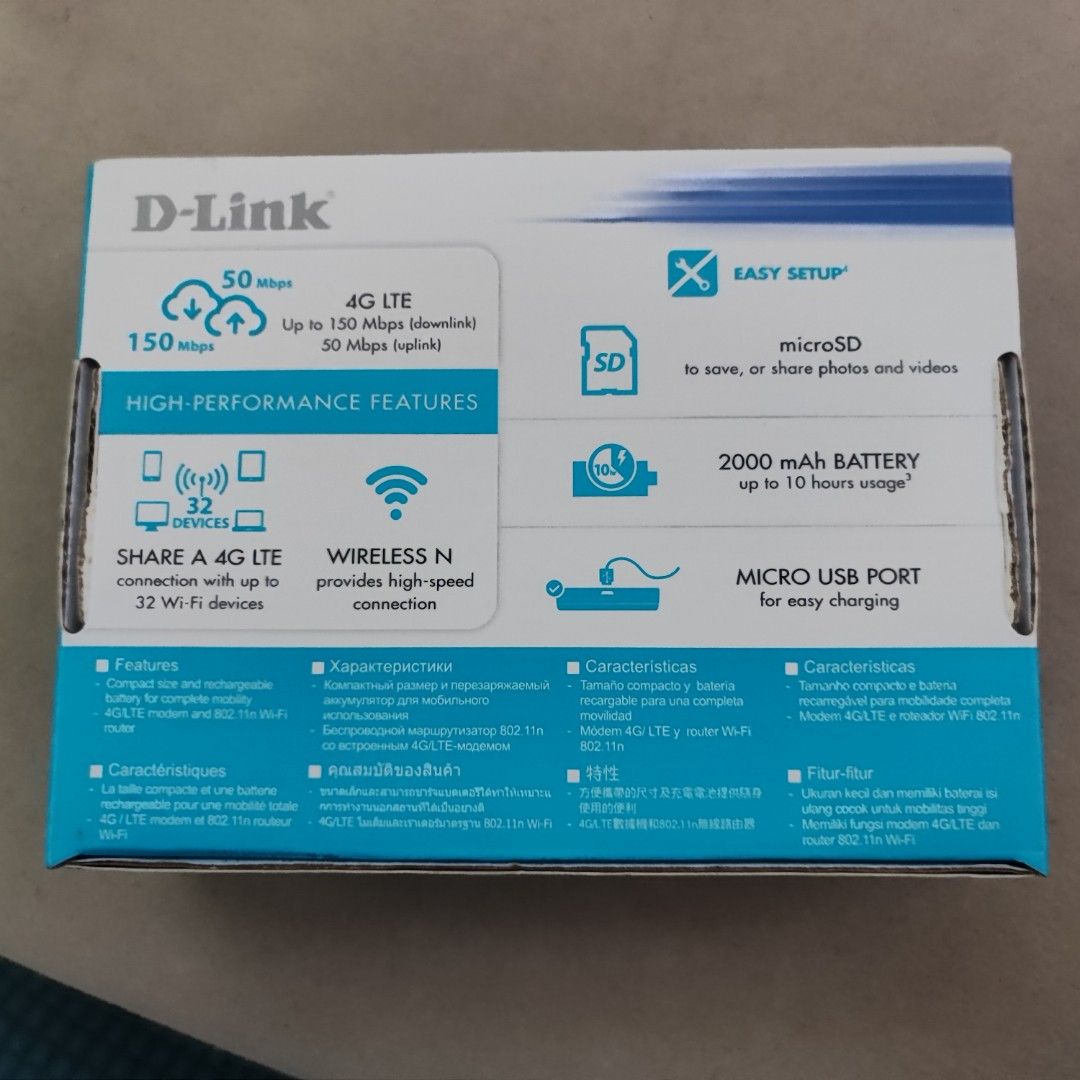 D-Link Pocket WiFi - DWR-932C-E1 N300 4G/LTE WiFi Mobile Modem Router, Computers & Tech, Parts ...