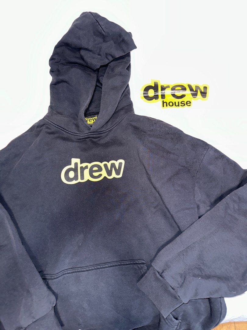 Drew Logo Hoodie Black (100% Authentic), Men's Fashion, Coats, Jackets ...