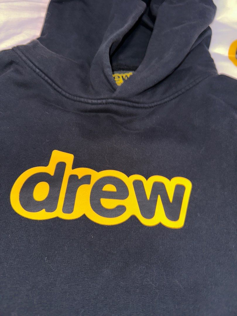 Drew Logo Hoodie Black (100% Authentic), Men's Fashion, Coats, Jackets and Outerwear on Carousell