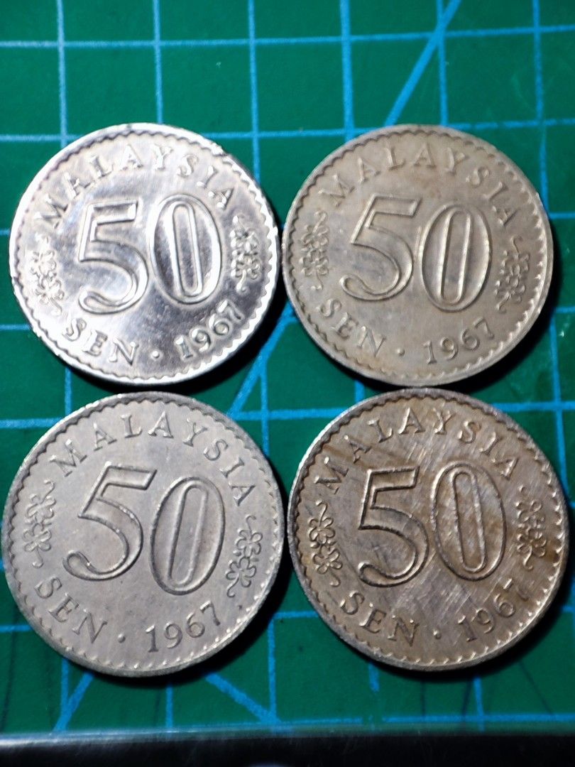 Duit Viral 50 Sen 1967 Sisi Tidak Terbelah, Hobbies & Toys ...