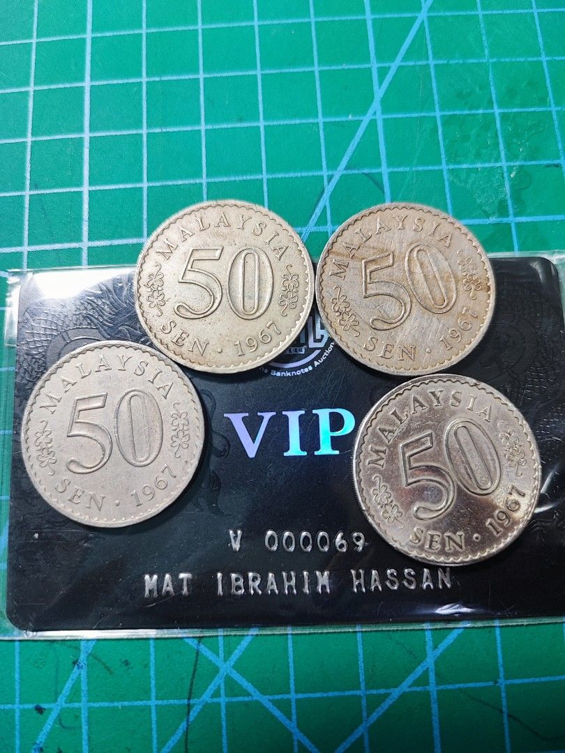 Duit Viral 50 Sen 1967 Sisi Tidak Terbelah, Hobbies & Toys ...