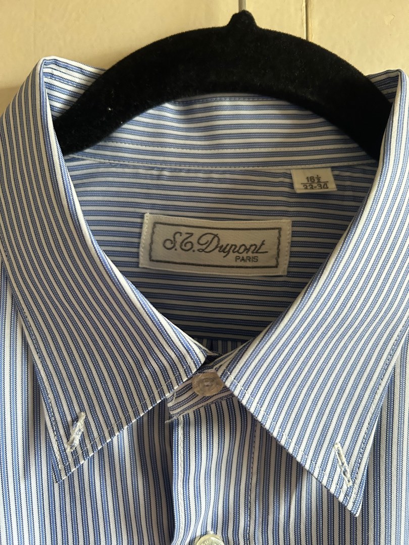 Dupont long sleeve polo, Men's Fashion, Tops & Sets, Formal Shirts on ...