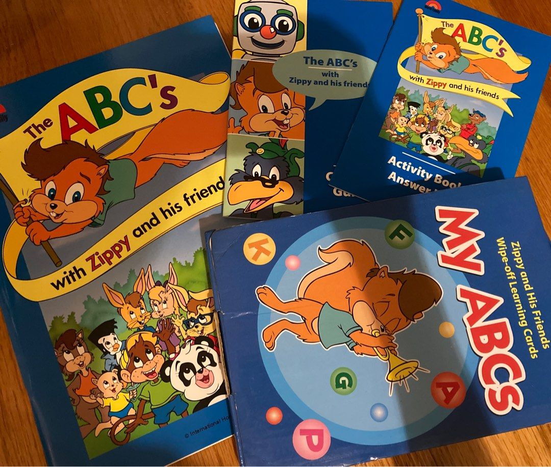 DWE 迪士尼美語世界 Zippy and His Friends The ABC Activity Book & Wipe-off Learning Cards, 興趣及遊戲, 書本 ...