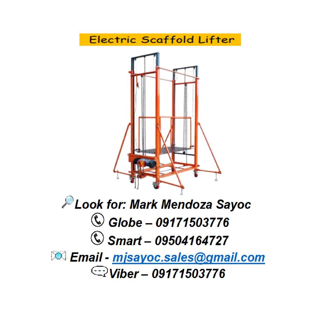 Electric Scaffold Lifter, Commercial & Industrial, Construction Tools ...
