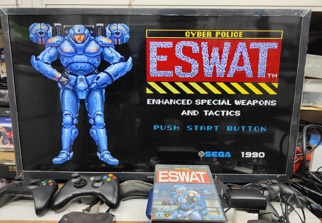 ESWAT Cyber Police Sega Mega Drive, Video Gaming, Video Games, Others ...