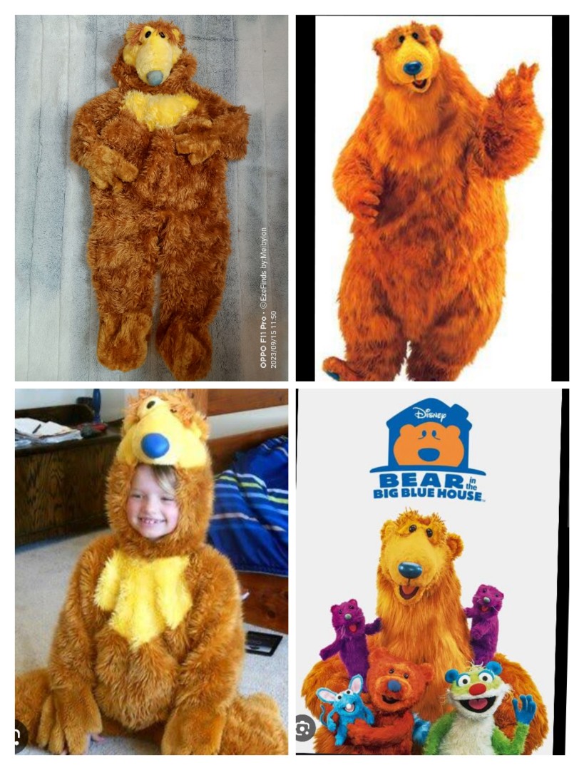 EZEFINDS The Disney Store Bear in the Big Blue House Character Costume Animal Costume, Babies ...