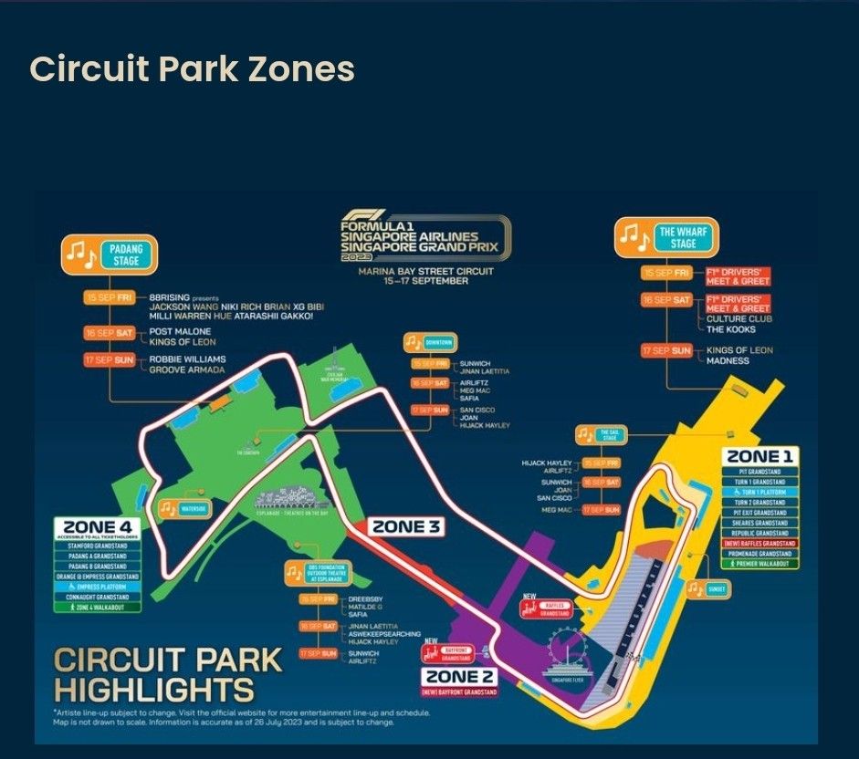 F1 Singapore Zone 4 Walkabout - SUN, Tickets & Vouchers, Event Tickets ...