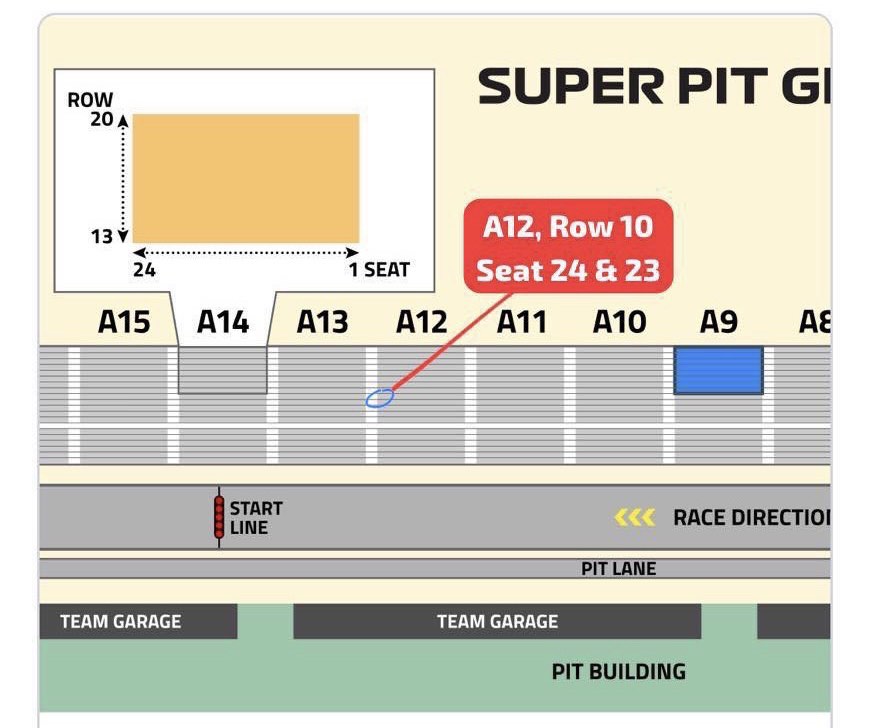 Fri F1 Pit Grandstand - 1 Pair, Tickets & Vouchers, Event Tickets on ...