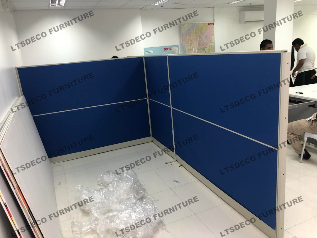 FULL FABRIC WALL PANEL OFFICE PARTITION, Furniture & Home Living ...