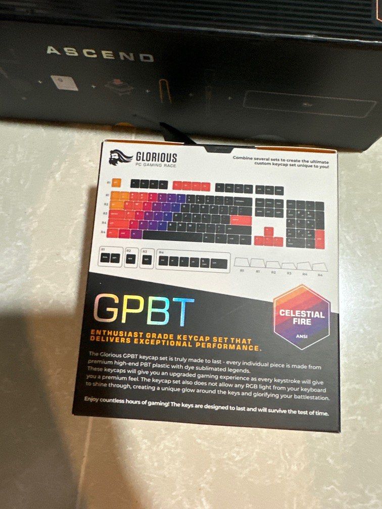 Glorious GMMK celestial fire key caps, Computers & Tech, Parts ...