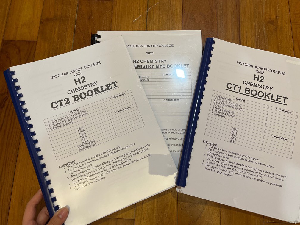 H2 chem VJC past year exam papers compiled, Hobbies & Toys, Books ...
