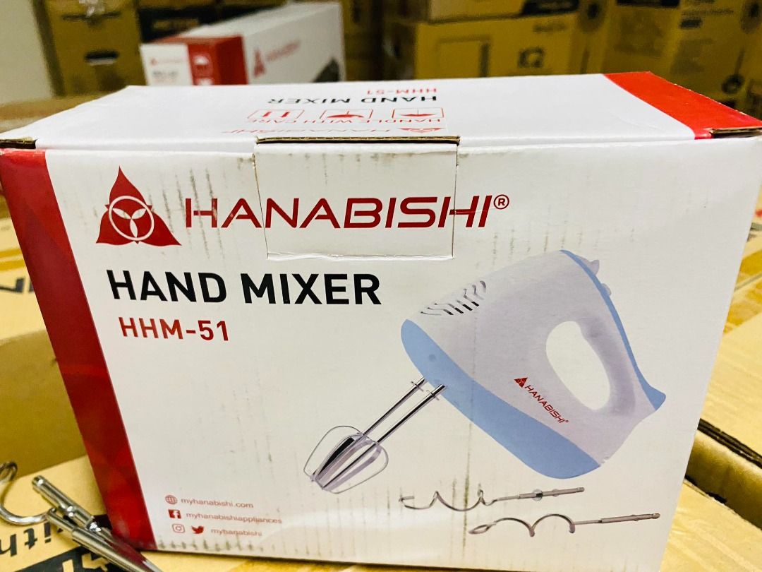 Hanabishi Hand Mixer HHM-51, TV & Home Appliances, Kitchen Appliances ...